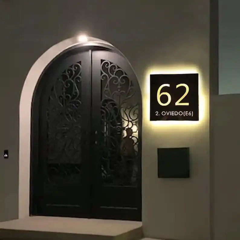 Custom Address Signs - Illuminated House Numbers – LitHouseNumberSigns