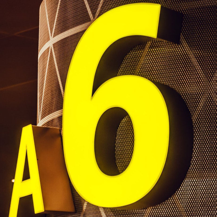 Modern Front Lit House Numbers for Stylish Address Display ...