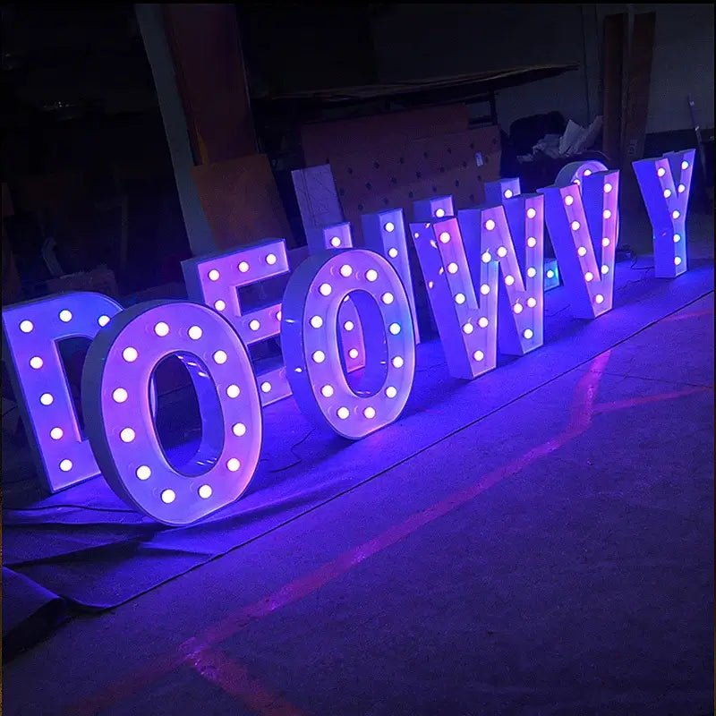 Custom LED Neon Marquee Letters – Wedding & Event Decor ...
