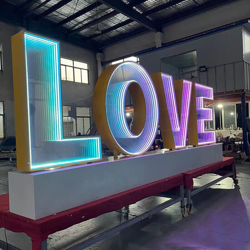 3D Front-Lit LED Track Letters – Business Signage – LitHouseNumberSigns