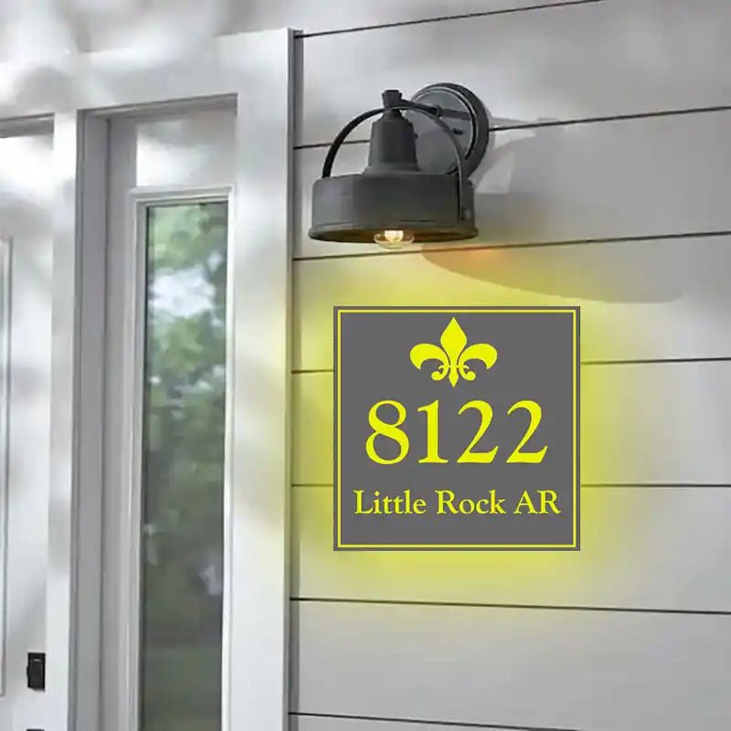 Lighted House Numbers - LED Illuminated Address Plaques ...