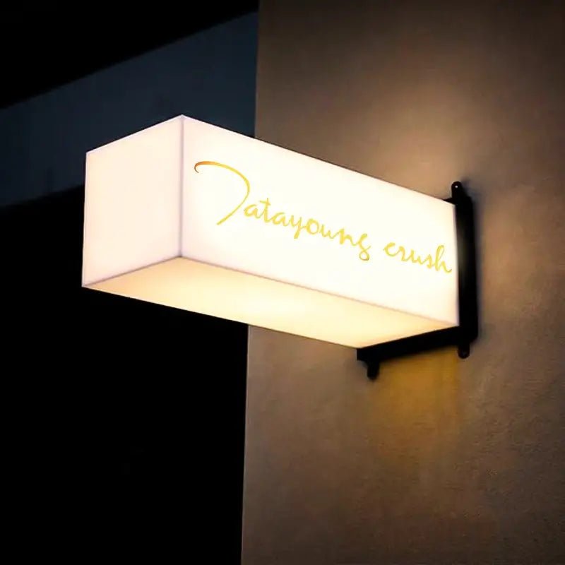 Slim LED Acrylic Light Box | Wall-Mounted Illuminated Sign ...