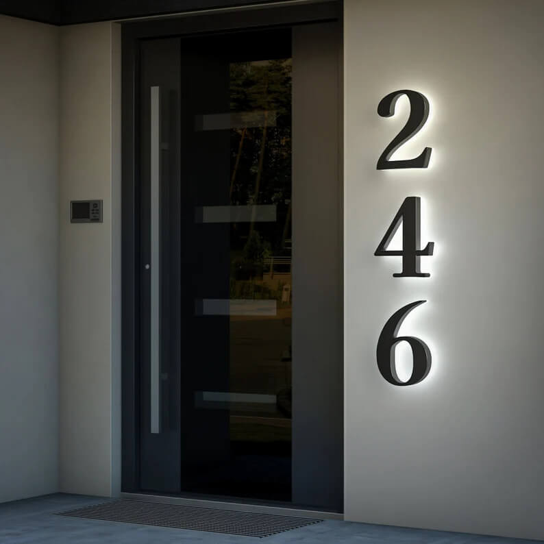 Front Door Number Signs Custom Address Number Ideas By Customers
