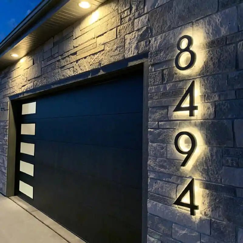 Custom Backlit House Numbers - Energy Efficient LED Address Signs ...